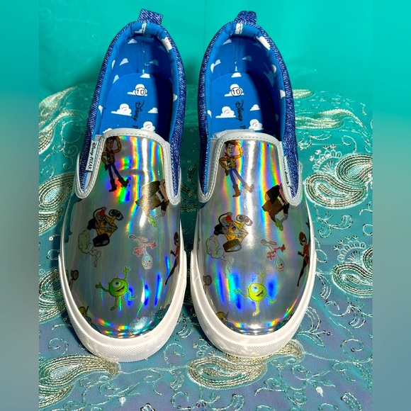 Disney | Shoes | Disney Pixar Slide On Canvas Shoe | Poshmark